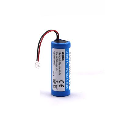 China Factory Price High Capacity BAKTH-18500-1S-2M 3.6V 1500mAh Lithium Ion Rechargeable Battery Pack for sale
