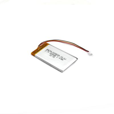 China Digital Devices Use Lithium Polymer Battery 303562P-1S-3J 3.7V 650mAh Li-pol Lithium Ion Batteries for sale