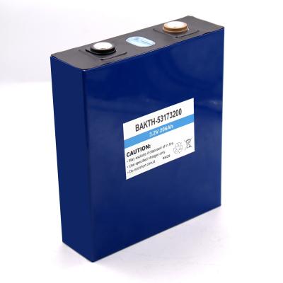 Cina 206ah Batteria ricaricabile Li-ion 3.2V LiFePO4 Cell Portatile per carrello da golf marino RV in vendita