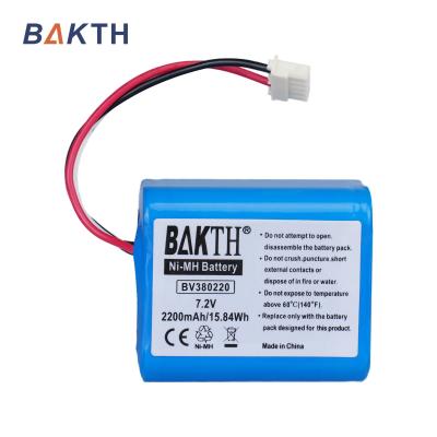 China 7.2V 2200mAh Rechargeable Ni Mh Battery Pack BV380 For IRobot Braava for sale
