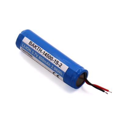 Cina 14500 Batteria ricaricabile agli ioni di litio Batterie ricaricabili agli ioni di litio 14500 800mah in vendita