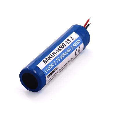 Cina 14500 Batteria ricaricabile agli ioni di litio Batterie ricaricabili agli ioni di litio 14500 800mah in vendita