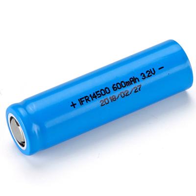 China 600mah Rechargeable Li Ion Battery 3.2v 14500 Lifepo4 Li Ion Battery for sale