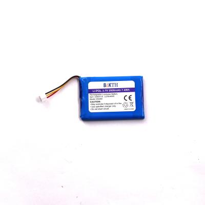 中国 BAKTH-654460P-1S-3J 3.7V 2000mAh リチウムポリマーバッテリー パック 電子機器用の充電可能なバッテリー パック 販売のため