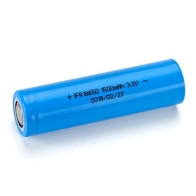 China 18650E Rechargeable Lithium Batteries IFR Lifepo4 Battery 3.2 V 1500mah For Electric Skateboard for sale