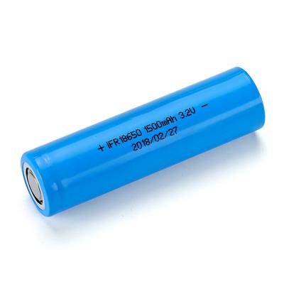 China 18650E Rechargeable Lithium Batteries IFR Lifepo4 Battery 3.2 V 1500mah For Electric Skateboard for sale