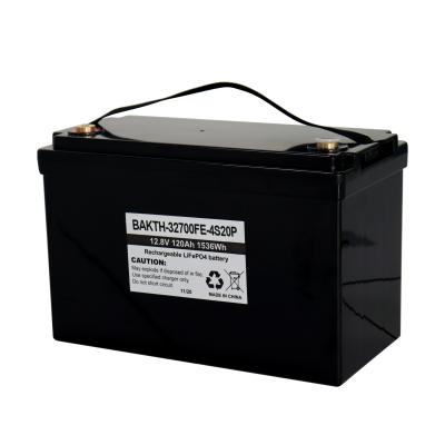 China Customized Deep Cycle Battery 12.8V 120Ah 32700 LiFePO4 Energy Storage Lithium Ion Battery for sale