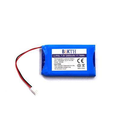 Cina BAKTH-585080P-2S-2M 7.4V 2400mAh Lithium Polymer Battery Pack Batteria ricaricabile in vendita