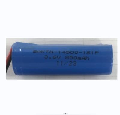 China Factory Price OEM High Quality BAKTH-14500-1S1P 3.6V 850mah Lithium Ion Battery Pack Rechargeable Battery Pack for sale
