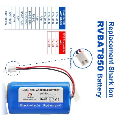 China 9.6V 2600mAh Li-ion Replacement Battery Compatible with Robot Vacuum Cleaners for sale