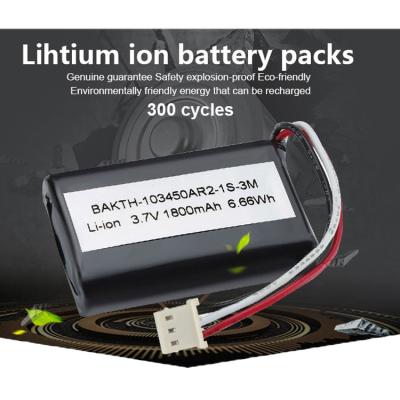 China 103450AR2-1S-3M  Li Ion 3.7V 1800mAh Prismatic Lithium Ion Battery for Consumer Electronics for sale