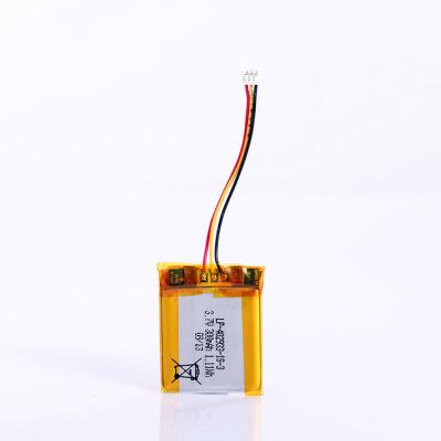 Cina Elettronica di consumo utilizzare batterie Lipo 3.7V 300mAh 402933 Lithium Polymer Battery Pack in vendita