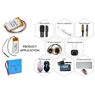 China Consumer Electronics Use Lipo Batteries 503759P 3.7V 1300Mah Lithium Ion Polymer Rechargeable Battery Pack for sale