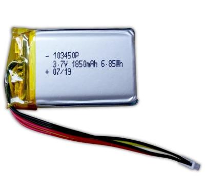 Cina BAKTH-103450P-1S1P 3.7V 1850mAh Batteria al litio polimero per tracker e sensori in vendita