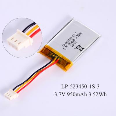 China Quality Choice Portable Battery Pack 3.7V 1000mAh 950mAh Rechargeable Lithium Ion Battery Pack for sale