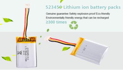 China Quality Choice Portable Battery Pack 3.7V 1000mAh 950mAh Rechargeable Lithium Ion Battery Pack for sale