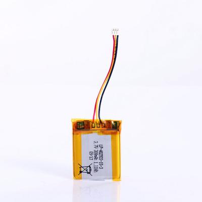 China Square Lithium Ion Polymer Cell 3.7V 300mah Flat Lithium Polymer Battery for sale