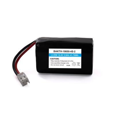 China BAKTH-18650-4S-2 14.4V 2900mAh Factory Customized Rechargeable Lithium Ion Battery Pack for sale