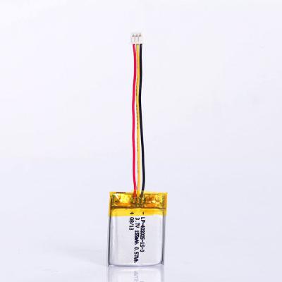 China Smallest Li Polymer Battery Pack 3.7V 155Mah Li Polymer Battery With Wires for sale