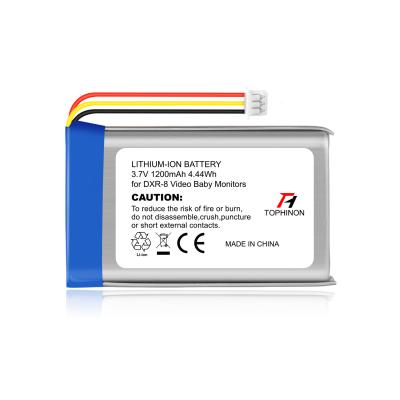 China Rechargeable Replacement Li Ion Battery 3.7V 1200mAh For DXR 8 Baby Video Monitor for sale