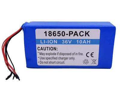 中国 カスタマイズされた18650 リチウム電池 10S4P 36V 10Ah リチャージ可能なリチウムイオン電池 バック 販売のため
