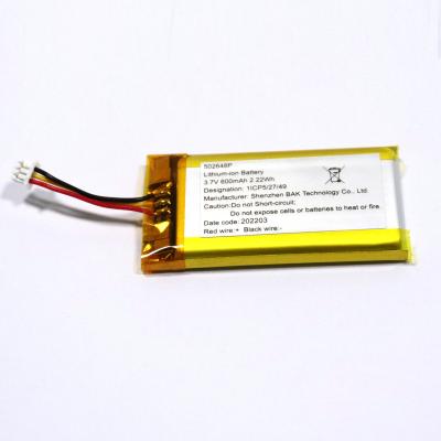 China Customized OEM 600mah 60025P600A 502648P Lithium Polymer Battery Pack Power Bank Li Ion Polymer for sale