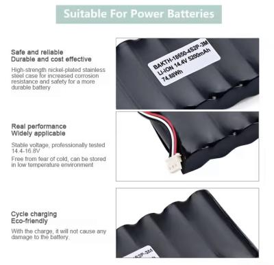 China Customized Lithium Ion Batteries 14.4V 5200mAh 18650 4S2P Rechargeable Li-ion Battery Pack for Electric Toys for sale