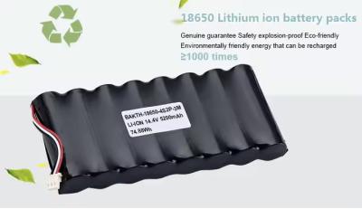 China Customized Lithium Ion Batteries 14.4V 5200mAh 18650 4S2P Rechargeable Li-ion Battery Pack for Electric Toys for sale