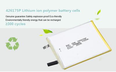 China 3.7V Rechargeable Li Ion Battery 3060MAh Li Polymer Cell With Customized Size for sale