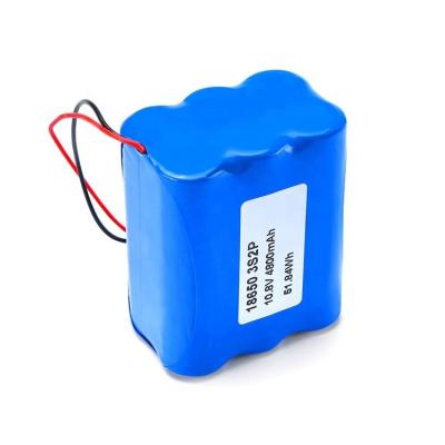 China OEM Customizable Li-Ion Battery Pack 18650 3S1P 3S2P 3S4P 3S7P 11.1V 4800mAh Lithium Batteries for Full Applications for sale