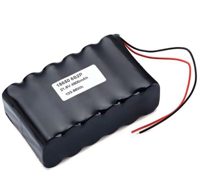 China 25.2V 5.2Ah 6S2P Rechargeable 18650 21.6V Lithium Battery Pack  for Electric Scooter for sale