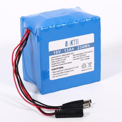 China Custom Golf Carts Use Li Ion Battery Packs High Power BAKTH-18650-5S5P-3DC 18V 13Ah Rechargeable Lithium Battery Pack for sale