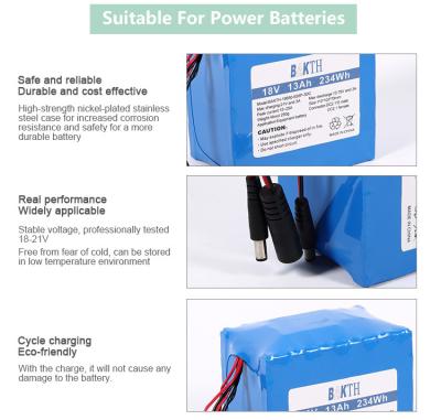 China Custom Golf Carts Use Li Ion Battery Packs High Power BAKTH-18650-5S5P-3DC 18V 13Ah Rechargeable Lithium Battery Pack for sale