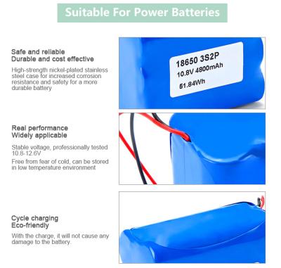 China Oem 3S2P 4S2P 2P3S 5S2P 8S2P 12S2P 18650 10S2P 36V 4400Mah Lithium Ion Battery Pack for sale