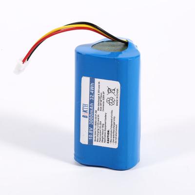 China Rechargeable 10.8v 3000mah Li-ion Battery 18650 Lithium Ion Battery Pack for Consumer Electronics for sale