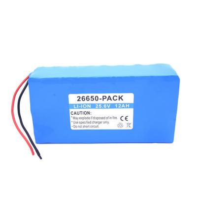 China Factory Cheap 26650 Lifepo4 Battery Pack 25.6V 12ah Rechargeable Battery Pack for Solar Street Lights for sale