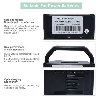 China Customized Deep Cycles 18650 10S4P 36V 10Ah Lithium Ion Battery for Portable Power Station for sale