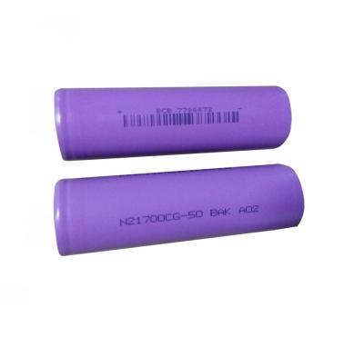 Cina Vendita calda Cellula autentica 21700 3.6V 5000mAh Batteria ricaricabile Li-Ion Cella di grado una batteria al litio in vendita