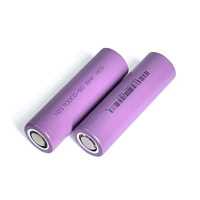 China Original BAK N21700CG 5000mAh 2C Rechargeable Li-ion Battery Cell High Capacity 3.6V 21700 Lithium Iron Batteries for Flashlight for sale