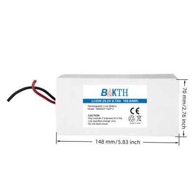China 18650CP 7S2P 25.2V 6.7Ah Lithium-ion Battery Pack for Portable Devices and Backup Power for sale