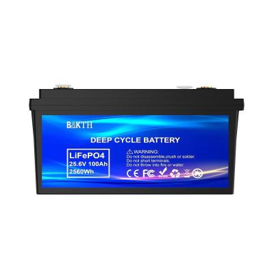 China LiFePO4 Battery 24V 100Ah 2000 long cycles with Protection Circuit Module for sale