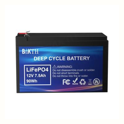 China LiFePo4 Battery Pack Rechargeable Portable 12.8V 7.5Ah LiFePo4 Battery Pack for sale