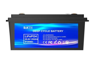 China Low Self-discharge 24V LiFePO4 Battery Portable Storage of Lithium ion Battery 200Ah for sale