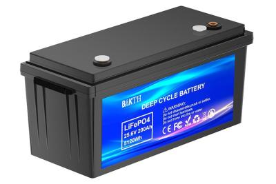 China Low Self-discharge 24V LiFePO4 Battery Portable Storage of Lithium ion Battery 200Ah for sale