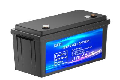 China Low Self-discharge 24V LiFePO4 Battery Portable Storage of Lithium ion Battery 200Ah for sale