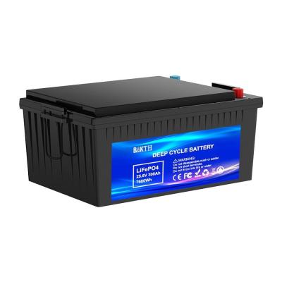 China High Efficiency 24V Lithium Battery 300Ah for Deep Cycle LiFePO4 Lithium Battery for sale