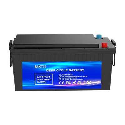 China High Efficiency 24V Lithium Battery 300Ah for Deep Cycle LiFePO4 Lithium Battery for sale