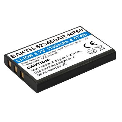 Cina 1200mAh Lithium Ion Battery Pack 523450A NP60 Per il marketing delle fotocamere in vendita