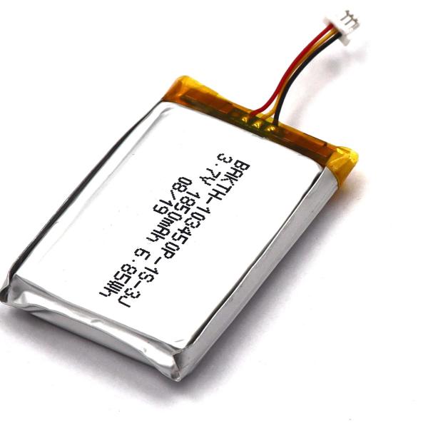 Quality 103450 Li Polymer Battery Pack 3.7V 1850mAh Rechargeable For Wearable Devices for sale