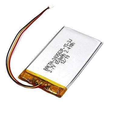 China Portable Lipo Battery Bank 3.7V 650mAh Polymer Battery With JST Connector for sale